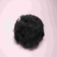 China 64mm Black Flame Resistant Viscose Staple Fiber - 2.78D Fineness with GRS Certification for Industrial Safety Applications for sale