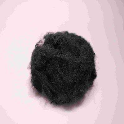 China 64mm Black Flame Resistant Viscose Staple Fiber - 2.78D Fineness with GRS Certification for Industrial Safety Applications for sale