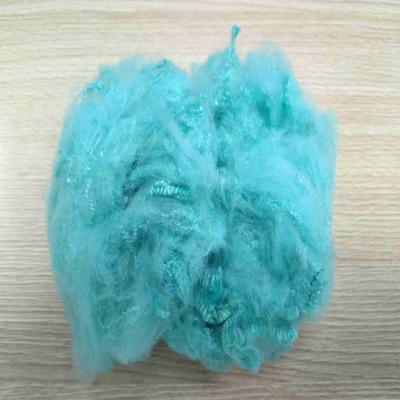 China Non-Fluorescent Flame Retardant Polyester Fiber 2.5D x 51mm GRS Certified Recycled Material for Furniture Filling for sale