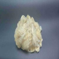 China Biodegradable Soybean Protein Fiber SPF 3D x 51mm Natural Color Filling Material with GRS Certification for sale
