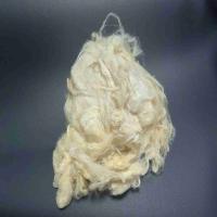China Biodegradable Soybean Protein Fiber SPF 3D x 51mm Natural Color Filling Material with GRS Certification for sale