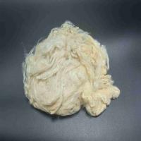 China Biodegradable Soybean Protein Fiber SPF 3D x 51mm Natural Color Filling Material with GRS Certification for sale