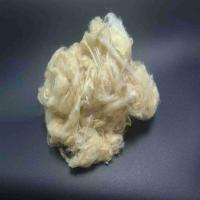 China Biodegradable Soybean Protein Fiber SPF 3D x 51mm Natural Color Filling Material with GRS Certification for sale