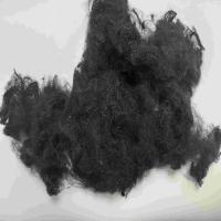 China Flame Retardant Polyester Fiber 3D × 51mm Black - GRS Certified Recycled PSF for Industrial Textiles for sale