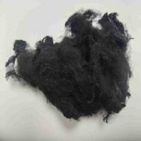 China Flame Retardant Polyester Fiber 3D × 51mm Black - GRS Certified Recycled PSF for Industrial Textiles for sale