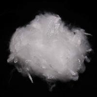 China White Polyester Staple Fibers 51mm 0.8D GRS Certified Microfiber for Pillow Filling and Bedding for sale