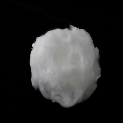 China Water Absorbent ES Fiber 1.8D x 38mm White PE/PP Bicomponent Staple Fiber for Medical and Sanitary Applications for sale