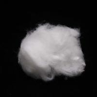 China PE/PP ES Fiber 6D × 51mm White Flame Retardant Bicomponent Fiber for Nonwoven Applications for sale