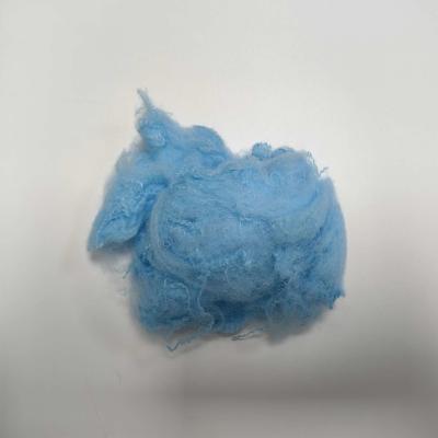 China 76mm Blue Polypropylene Staple Fiber - 3D Fineness Flame Retardant Nontoxic PP Synthetic Fiber for Industrial Applications for sale