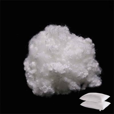 China Hollow Fiber Siliconized Recycled Polyester Staple Fiber 7D 32mm GRS Certified for Pillow Filling for sale