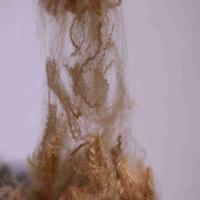 China Recycled PET 4080 4D Short Staple Fiber 64mm Brown Low-Melt 110-150°C For Industrial Use for sale
