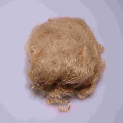 China Brown Recycled Low Melt Polyester Staple Fiber 4D × 64mm with 110-150°C Melting Point for Automotive & Industrial Applications for sale
