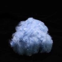 China Recycled Blue Dope Dyed Viscose Fiber 9D × 51mm GRS Certified Eco-Friendly PSF for Sofa Filling and Textiles for sale