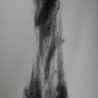 China 6D x 65mm Gray Flame Retardant Polyester Fiber - GRS Certified Recycled Material for Carpets and Textiles for sale