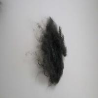 China 6D x 65mm Gray Flame Retardant Polyester Fiber - GRS Certified Recycled Material for Carpets and Textiles for sale