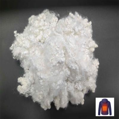 China 3D White Far Infrared Polyester Staple Fiber 51mm Length with GRS Certification for Thermal Therapy Applications for sale