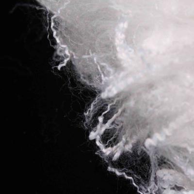 China White Polyester Artificial Staple Fiber 4D 51mm 180℃ for Automotive Interior Sound Insulation for sale