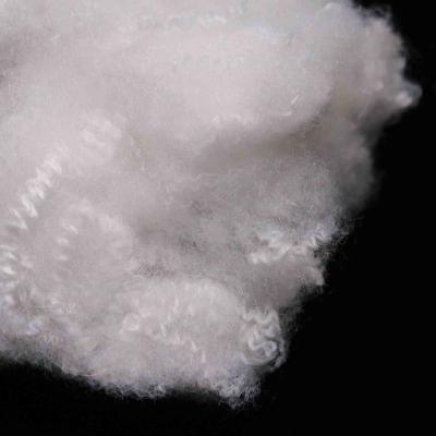 China Recycled PET 8D Flame Retardant Fiber 64mm Length for Fireproof Filling Material with GRS Certification for sale