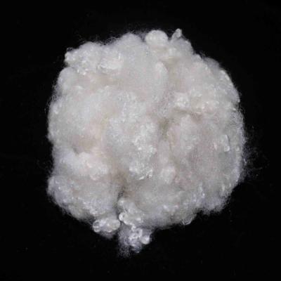 China 15D Recycled Flame Retardant Polyester Fiber 64mm Length GRS Certified for Industrial and Textile Applications for sale