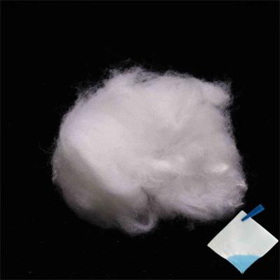China Water Absorbent ES Fiber 6D × 51mm Antibacterial Polyester Fiber for Sanitary Products and Medical Applications for sale