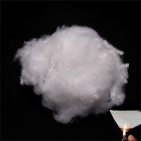China Recycled A1 Fire Retardant Hollow Polyester Staple Fiber 6D × 64mm White with GRS Certification for sale