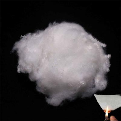 China Recycled A1 Fire Retardant Hollow Polyester Staple Fiber 6D × 64mm White with GRS Certification for sale