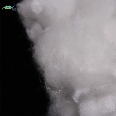 China ES Bicomponent Fiber 4D 38mm Water Repellent Fire Retardant Material for Sports Wear and Medical Applications for sale