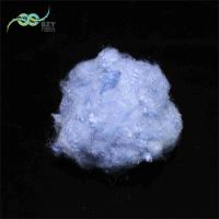 China Recycled PET Polyester Staple Fiber PSF Blue 51mm Non siliconized for Nonwoven Production for sale