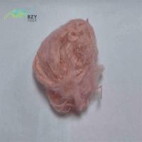 China Pink A Grade Staple Fiber Polyester Non siliconized Polyester Fiber Fill for sale