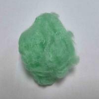 China PET Recycled Polyester Staple Fibre 51mm Green PSF For Stuffed Toys for sale