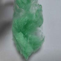 China PET Recycled Polyester Staple Fibre 51mm Green PSF For Stuffed Toys for sale