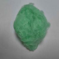 China PET Recycled Polyester Staple Fibre 51mm Green PSF For Stuffed Toys for sale