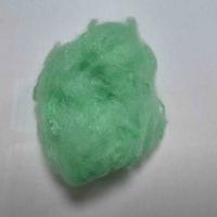 China 2.5D Green Dope Dyed Recycled PET Polyester Staple Fiber - 51mm Length, GRS Certified Eco-Friendly Material for sale