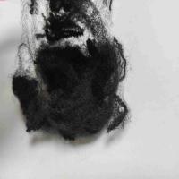 China Black Flame Retardant Polyester Staple Fiber 8D × 51mm A Grade with GRS Certification for sale