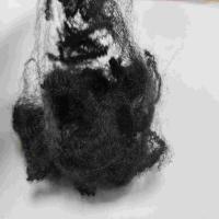 China 8D Low Crimp Flame Retardant Polyester Staple Fiber - 51mm Length, GRS Certified Black Virgin Material for sale