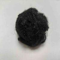 China 8D Low Crimp Flame Retardant Polyester Staple Fiber - 51mm Length, GRS Certified Black Virgin Material for sale
