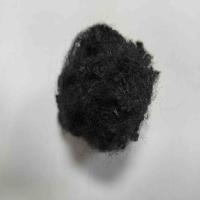 China Flame Retardant Virgin Polyester Natural Fibre 51mm Black For Mattress for sale