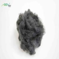 China Silicone Free 100 Polyester Fibre Hollow Fiber 6 Denier PSF Gray Black for sale