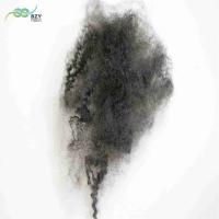 China Silicone Free 100 Polyester Fibre Hollow Fiber 6 Denier PSF Gray Black for sale