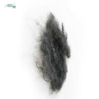 China Microfiber A Grade 65mm Hollow Polyester Fiber Gray Black Filling Material PSF for sale