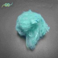 China Regenerated Polyester Staple Fiber Light Blue Dope Dyed 2.5D PSF For Padding for sale