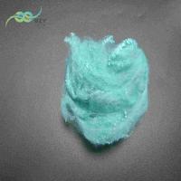 China Recycled Non siliconized 4080 Light Blue Poly Staple Fibre 51mm for sale
