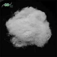 China 70D Recycled Non siliconized Hollow Conjugated Polyester Fiber 72mm Gray for sale
