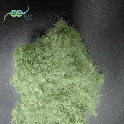 China 51mm Filling Material Hollow Conjugated Polyester Fiber siliconized Fiber for sale