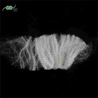 China Customized Crimp Recycled Synthetic Staple Fiber Off White For Filling for sale