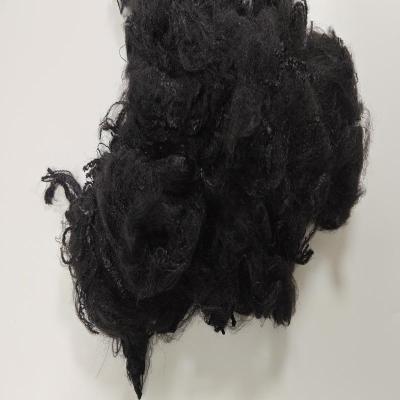 China Recycled Black PP Staple Fiber 3D×76mm - SGS & OEKO Certified Polypropylene Fiber for Textiles & Construction for sale