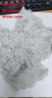 China 6D×64mm Polyester Staple Fiber Non-woven Padding Polyester Staple Fiber With Non-siliconized Pattern for sale