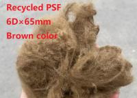 China 6D×65mm Polyester staple fiber 100% Polyester Chip Raw Material Polyester Staple Fiber with Good Impact Resistance and Round Shape for sale