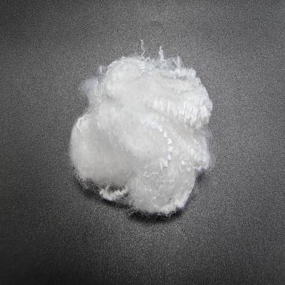 China Virgin Polyester Staple Fiber 1.56D 51mm White High Stain Resistance for sale
