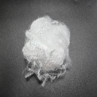 China Virgin Polyester Staple Fiber 1.56D 51mm White High Stain Resistance for sale